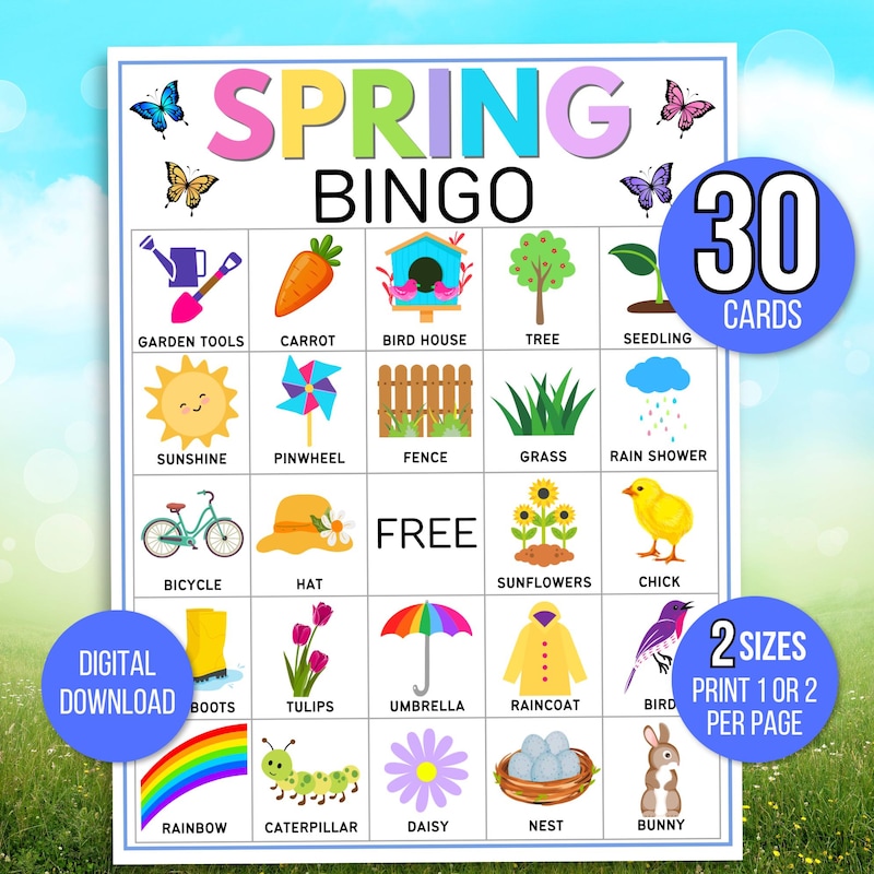 Spring Words - Etsy