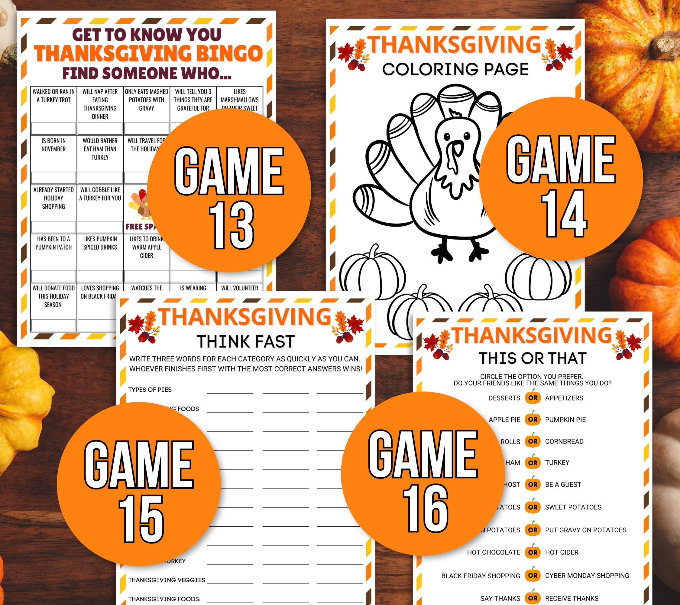 Thanksgiving Games, Thanksgiving Activities, Kid's Activities ...