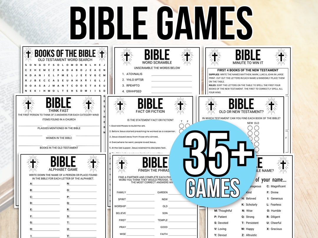 Bible Games, Women's Ministry Games, Sunday School Games, Bible Study ...