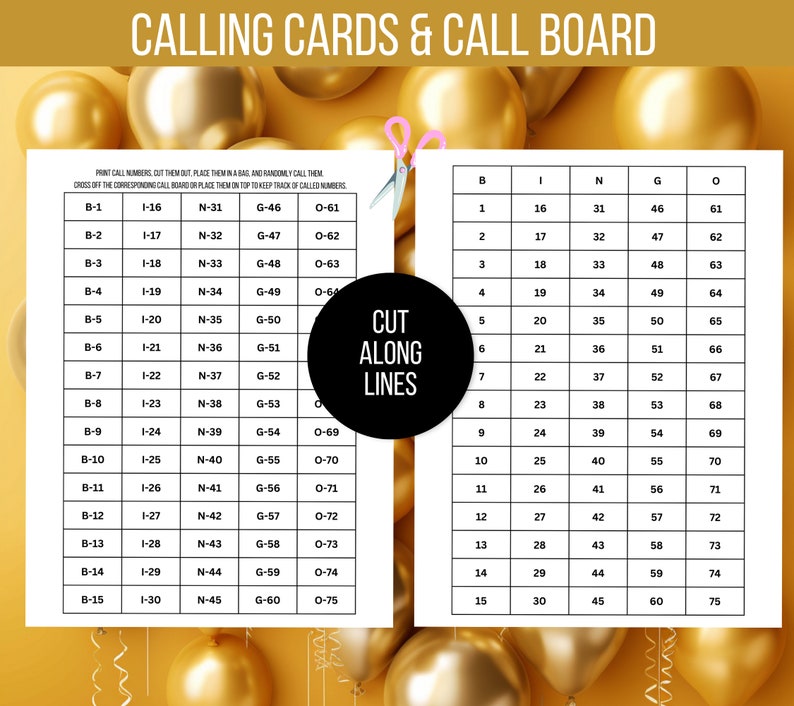 Birthday Bingo, 80 Birthday Bingo Cards, Birthday Game, Happy Birthday ...