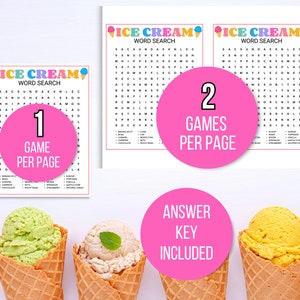 Ice Cream Party Games Bundle, Ice Cream Games, Ice Cream Activities ...