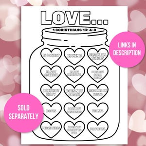 God's Love Dicebreaker, Bible Valentine's Dicebreaker, Bible Valentines ...