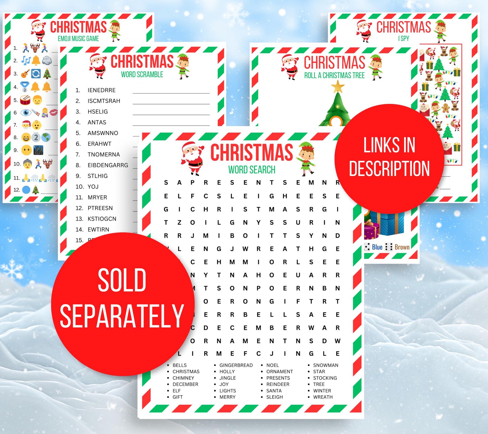 Gingerbread Bingo, 50 Gingerbread Bingo Cards, Christmas Baking Bingo ...