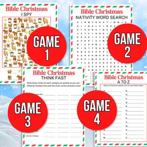 Bible Christmas Games, Bible Christmas Party Games, Nativity Games ...