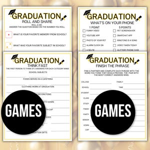 Graduation Games, Class of 2026 Graduation Party Games, Graduation ...