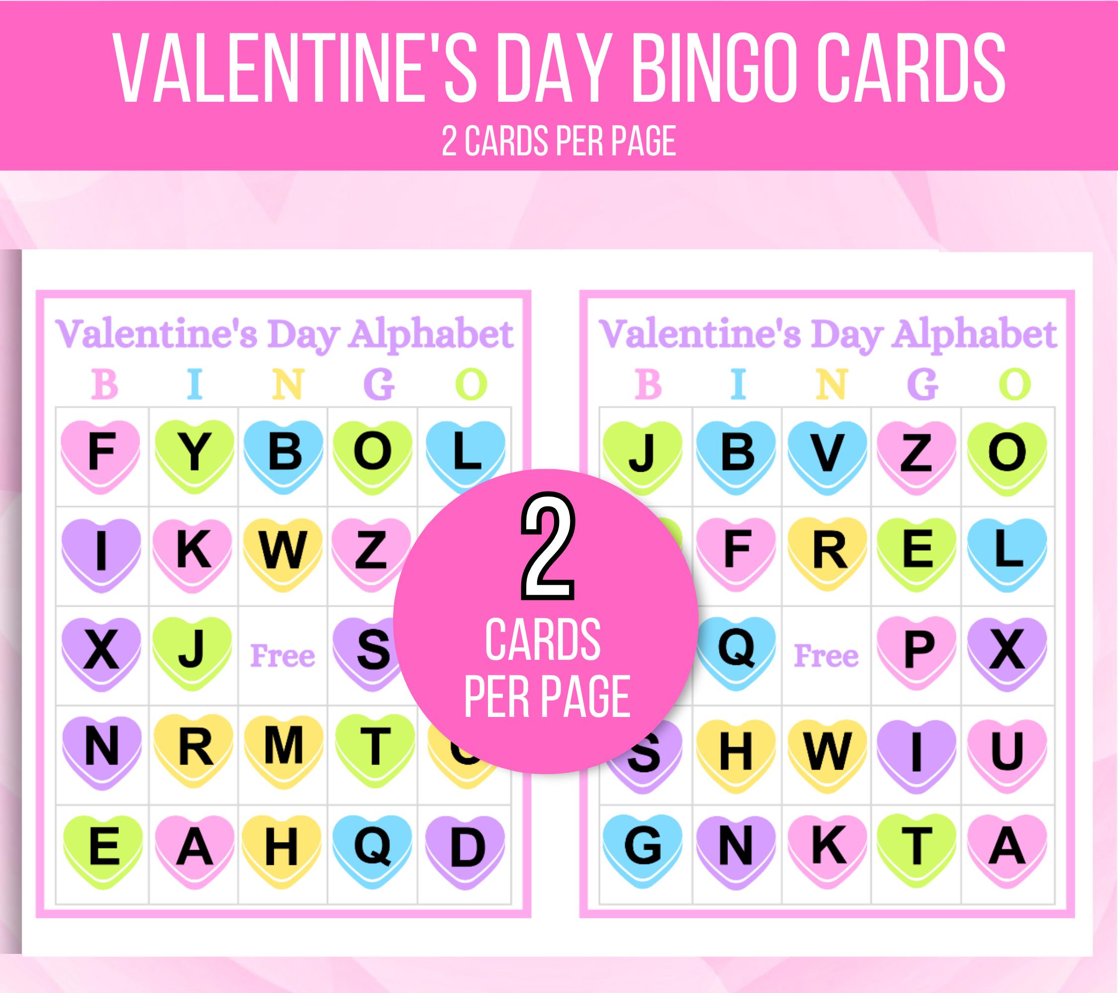 Valentine's Day Bingo Game for Kids: Instant Digital Download ...