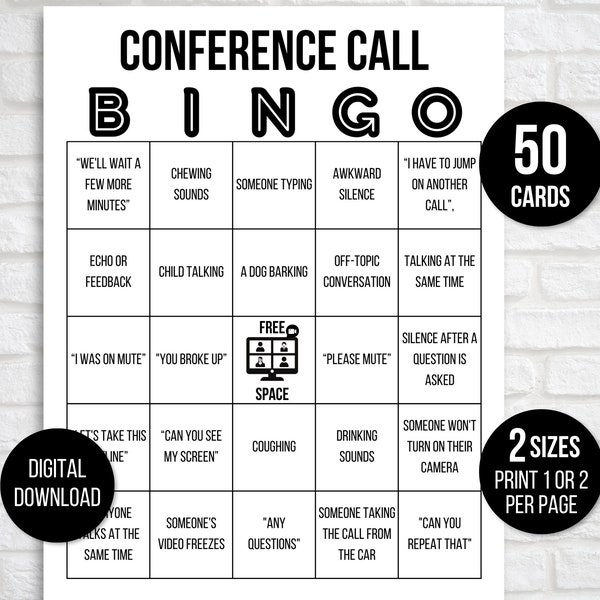 Conference Bingo - Etsy