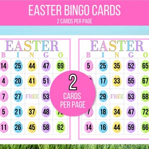 Easter Bingo, 100 Easter Bingo Cards, Easter Activity, Kids Easter ...