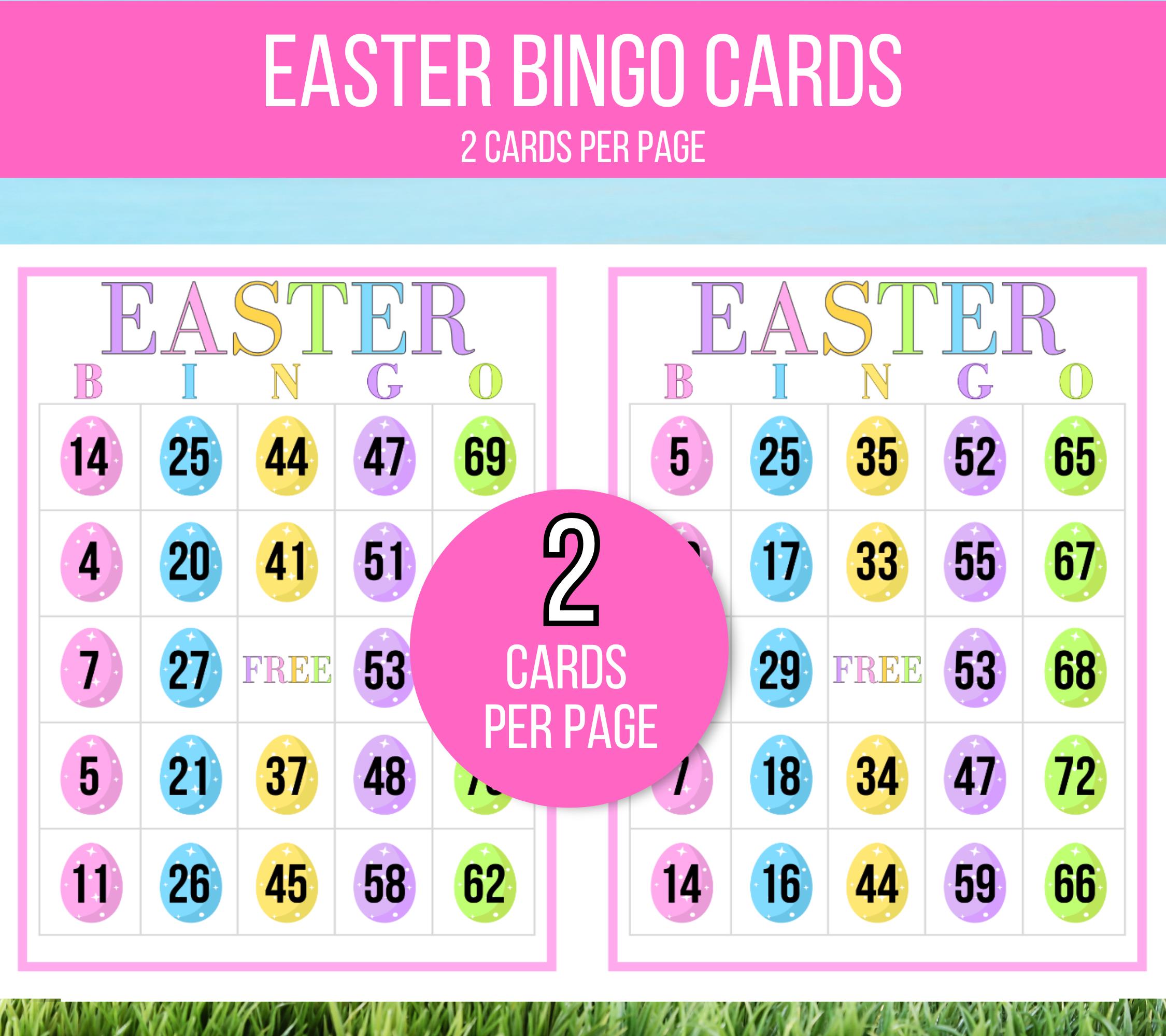Easter Bingo, 100 Easter Bingo Cards, Easter Activity, Kids Easter ...