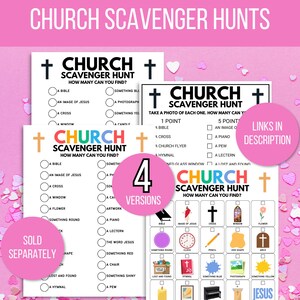 Bible Scavenger Hunt Game, Gods Love Game, Scripture Scavenger Hunt ...