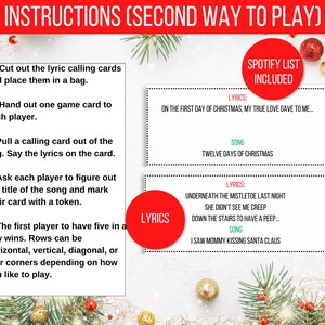 Christmas Songs Bingo, 50 Printable Christmas Songs Bingo Cards ...