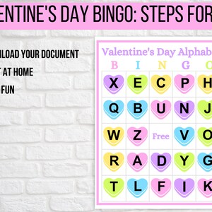 Valentine's Day Bingo Game for Kids: Instant Digital Download ...