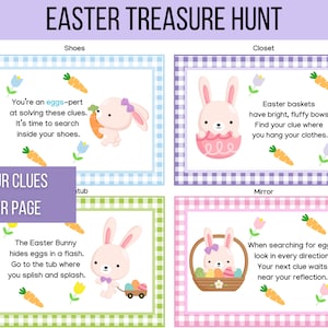 Indoor Easter Scavenger Hunt for Kids, Indoor Treasure Hunt for Kids ...