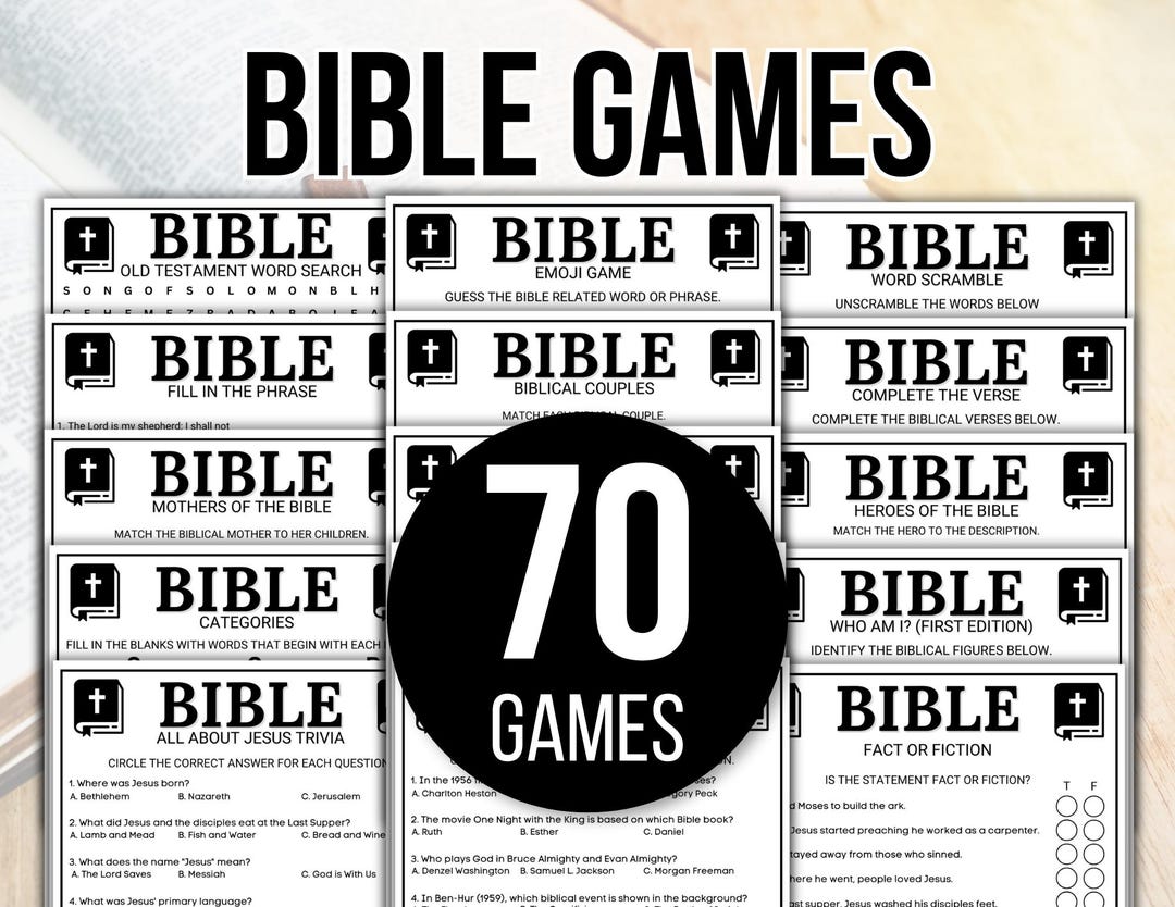 Bible Games, Bible Trivia Games, Bible Activities, Youth Group ...