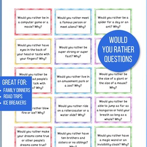 210 Conversation Cards, Conversation Starters, Road Trip Conversation ...