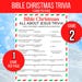 Christmas Bible Trivia Game, Church Christmas Party Game, Fun Christmas ...