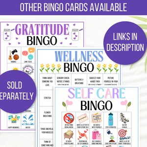 Mindfulness Bingo, 30 Mindfulness Bingo Cards, Gratitude Bingo ...
