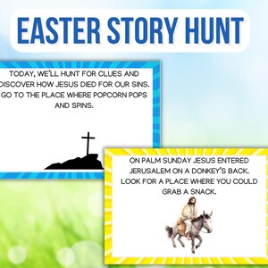Easter Story Treasure Hunt, Religious Easter Scavenger Hunt, Christian ...