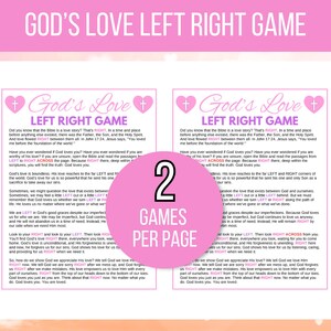 Gods Love Left Right Game, Left Right Gods Love Game, Gods Love Pass ...