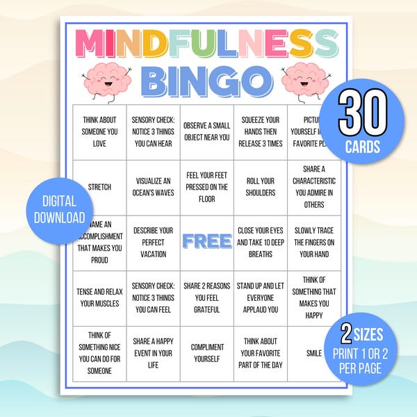 Mindfulness Card Game - Etsy