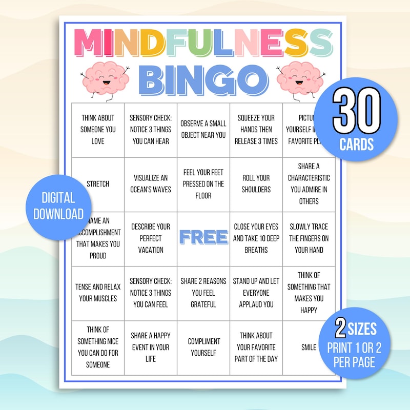 Mindfulness Card Game - Etsy