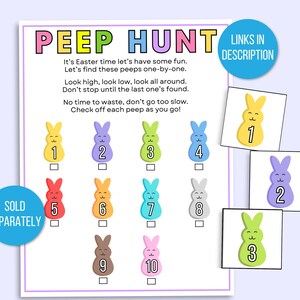 Indoor Easter Scavenger Hunt for Kids, Outdoor Treasure Hunt for Kids ...