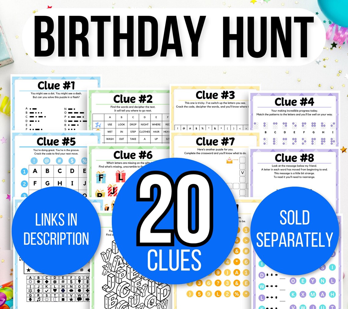Birthday Bingo, 60 Birthday Bingo Cards, Birthday Party Game, Happy ...