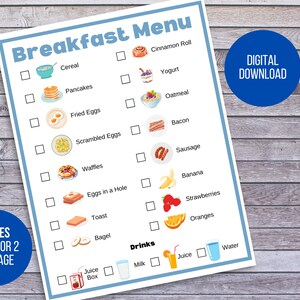 Pretend Play Menus, Pretend Restaurant Menus, Kids Play Menus, Kitchen ...