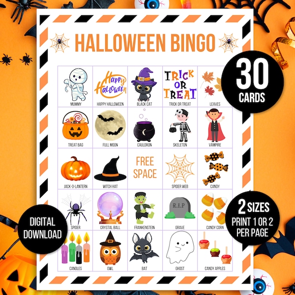 Halloween Bingo - Etsy