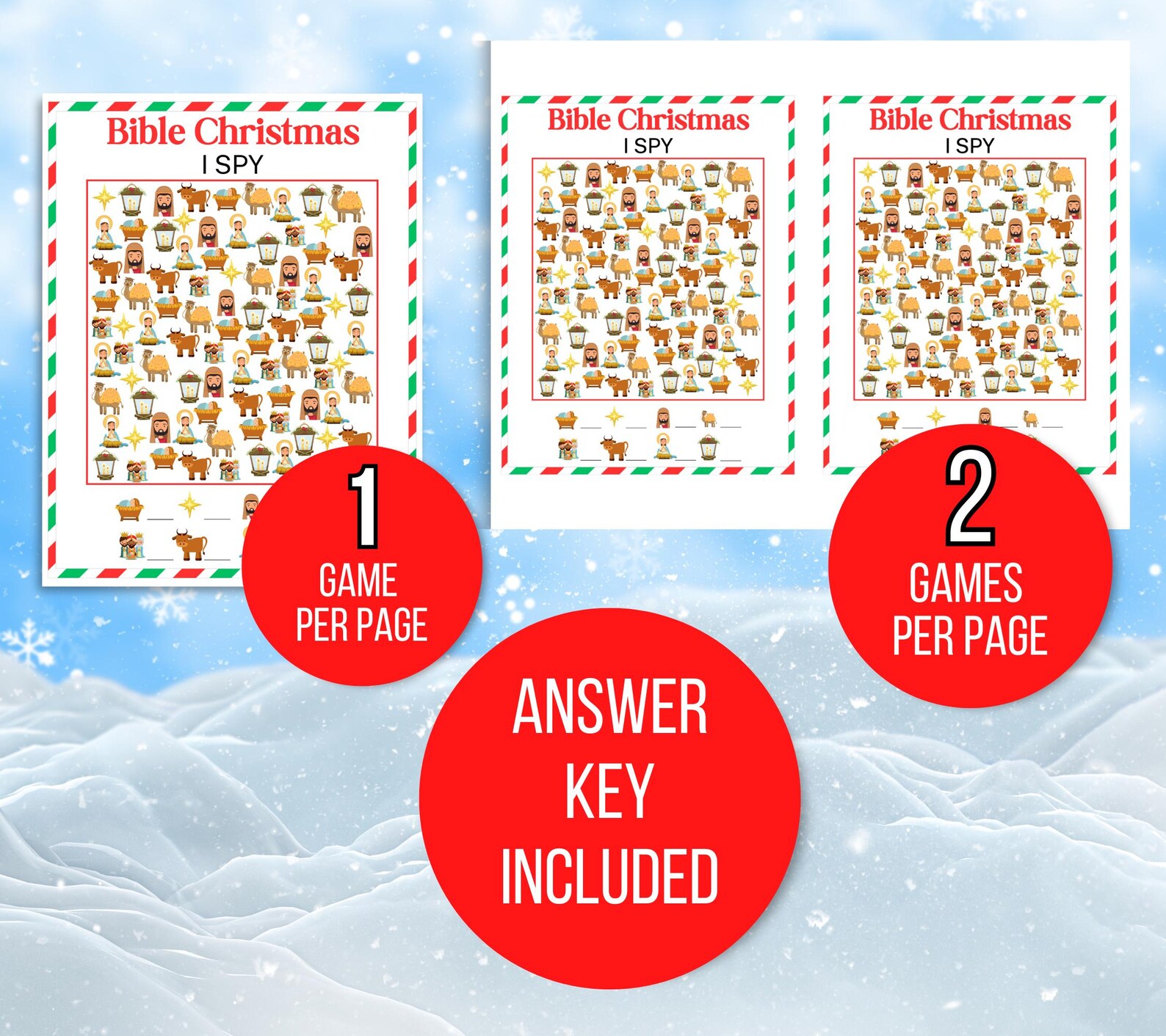 Bible Christmas Games, Bible Christmas Party Games, Nativity Games ...