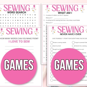 Sewing Games, Sewing Games, Sewing Party Games, Sewing Club Game ...