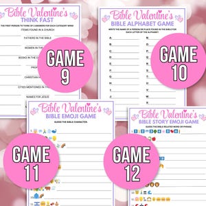 Valentine's Bible Games, Bible Valentine's Party Games, Valentine's ...