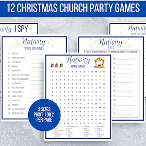 Church Christmas Party Games, Nativity Games, Christian Christmas Games ...