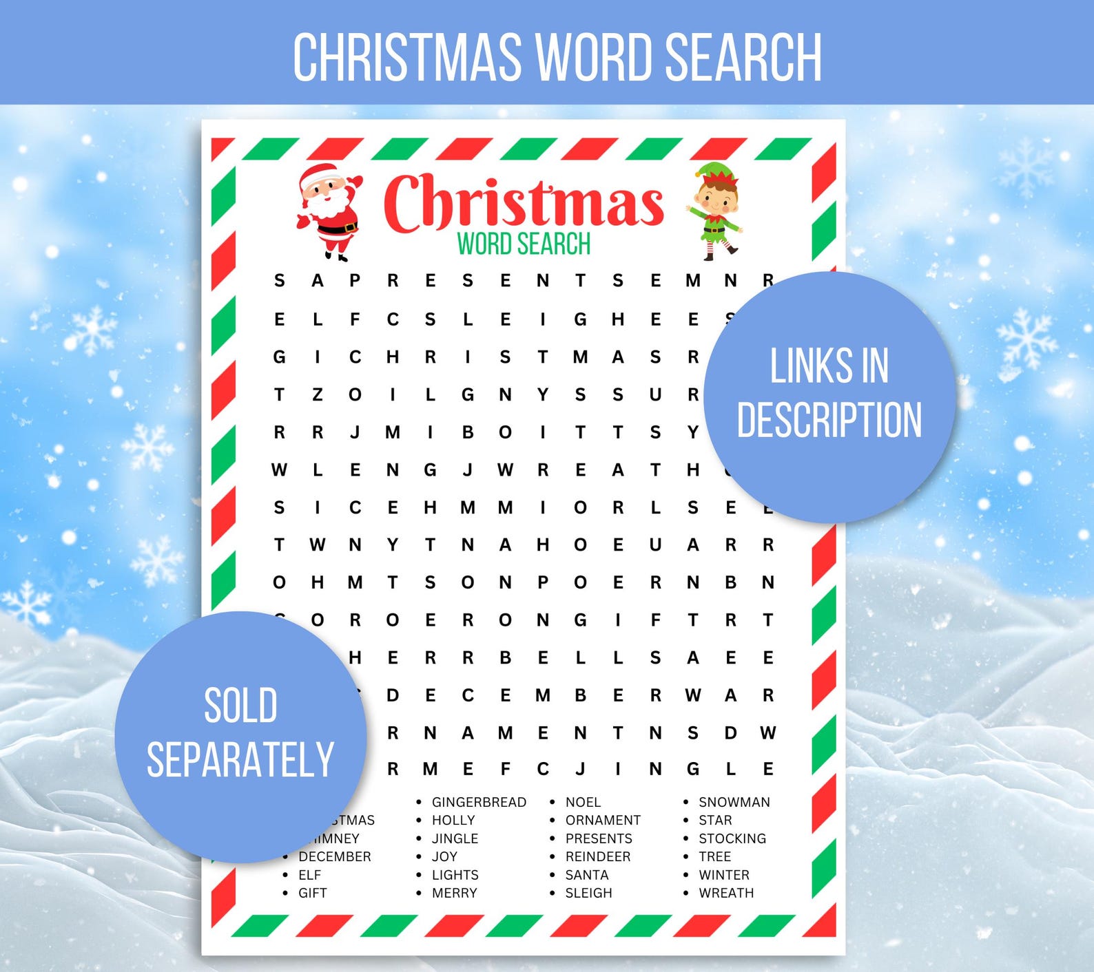 Snowman Word Search, Fun Snowman Game, Printable Snowman Game, Snowman ...