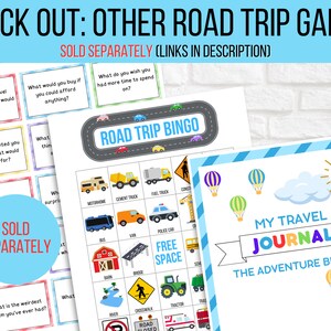Kids Road Trip Games Printable, Travel Activities, Road Trip Games ...