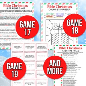 Bible Christmas Games, Bible Christmas Party Games, Nativity Games ...