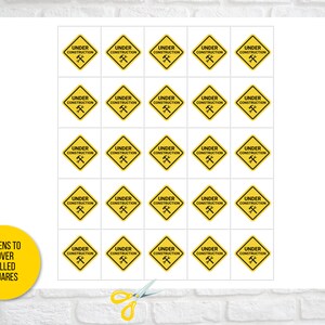 Construction Bingo, 30 Printable Construction Bingo Cards, Construction ...