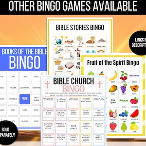 Church Bingo, 50 Church Bingo Cards, Christian Bingo, Find Someone Who ...
