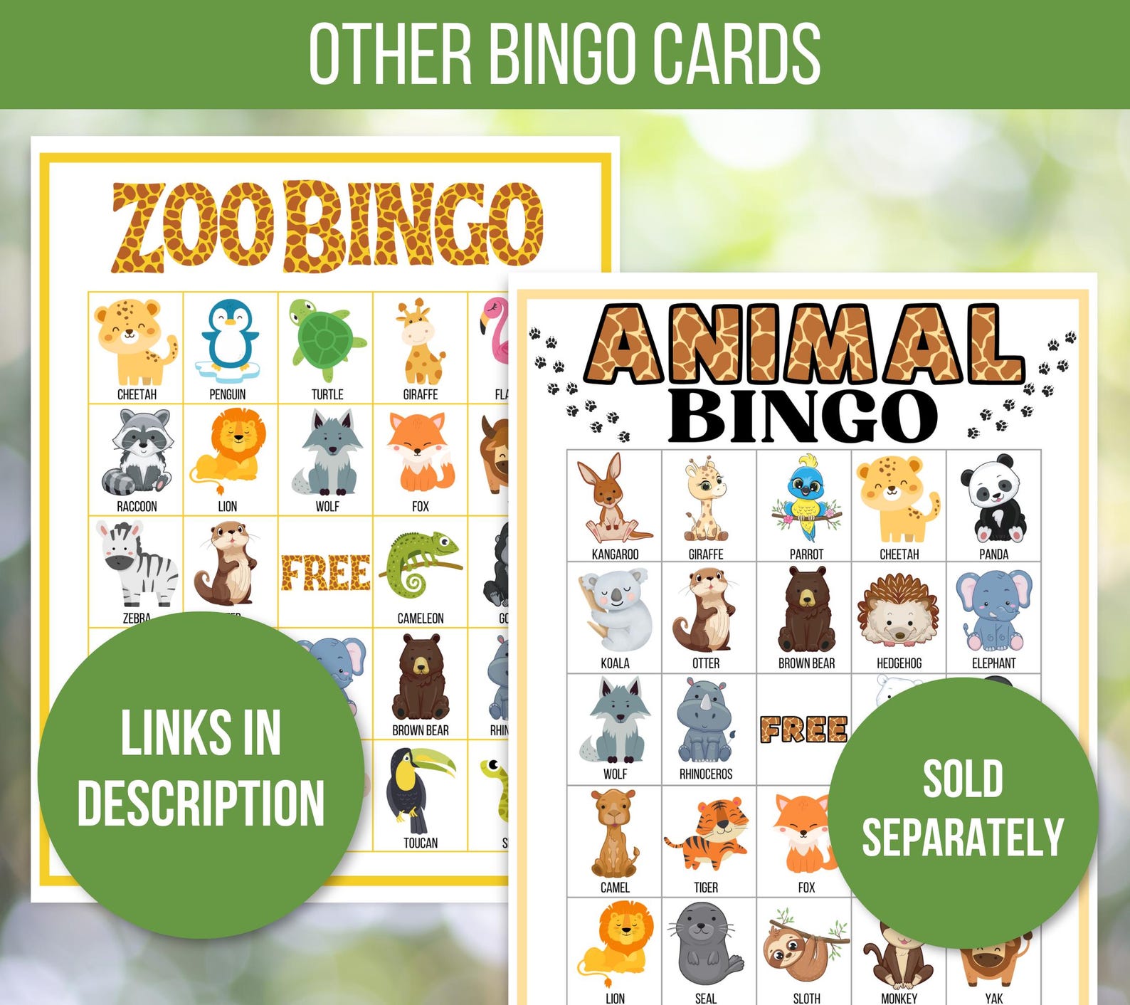 Reptile Bingo, 30 Printable Reptile Bingo Cards, Reptile Party Game ...