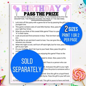 Pass the Gift Game, Birthday Party Game, Teen Birthday Game, Pass the ...