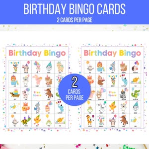 Birthday Bingo, Birthday Party Game, Happy Birthday Bingo Board Game ...