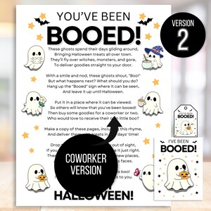 You've Been Boo'd Printable Halloween Kit, I've Been Booed Coworker ...
