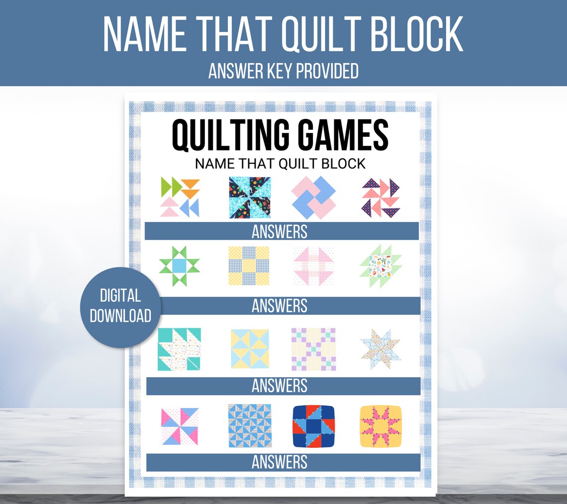 Quilt Game, Quilting Games, Name That Quilt Block, Quilting Party ...
