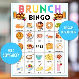 Brunch Party Games, Brunch Games, Icebreaker Table Games, Luncheon ...