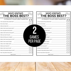 Who Knows the Boss Best Game, Team Building Games, How Well Do You Know ...