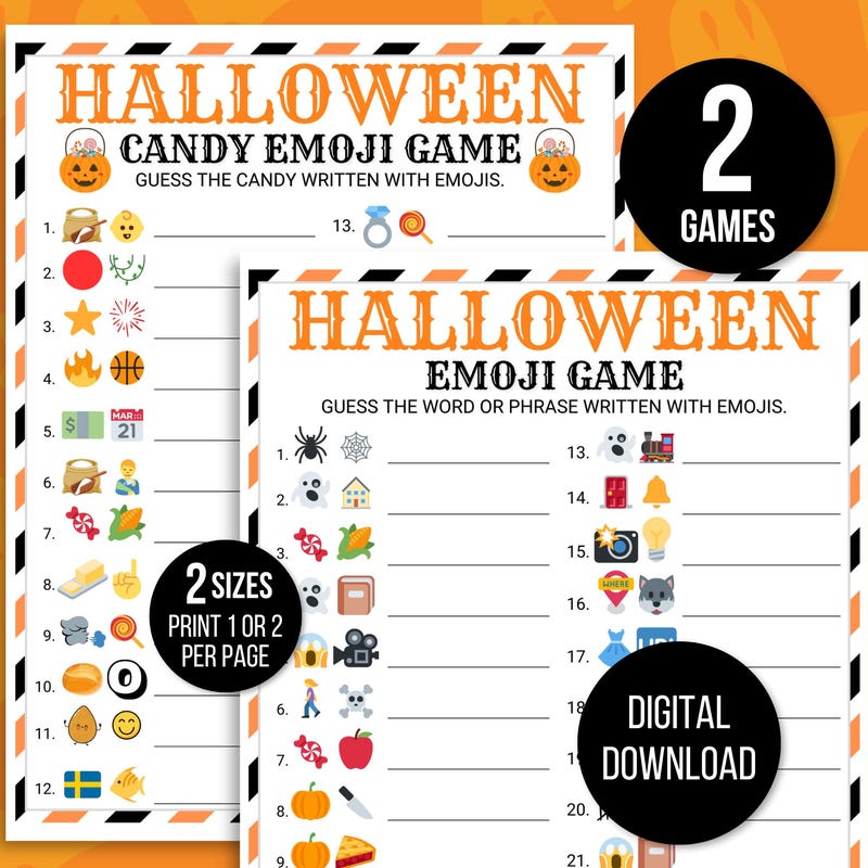 Halloween Candy Emoji - Etsy