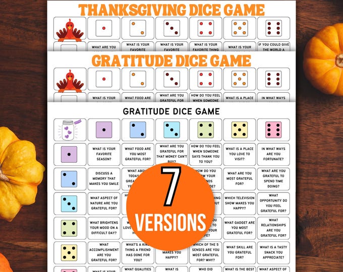 Gratitude Game - Etsy