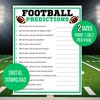 Football True or False Trivia Game, Printable Football Party Game for ...