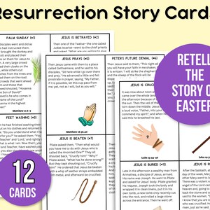 Printable Easter Story, Resurrection Story Cards, Resurrection Eggs ...