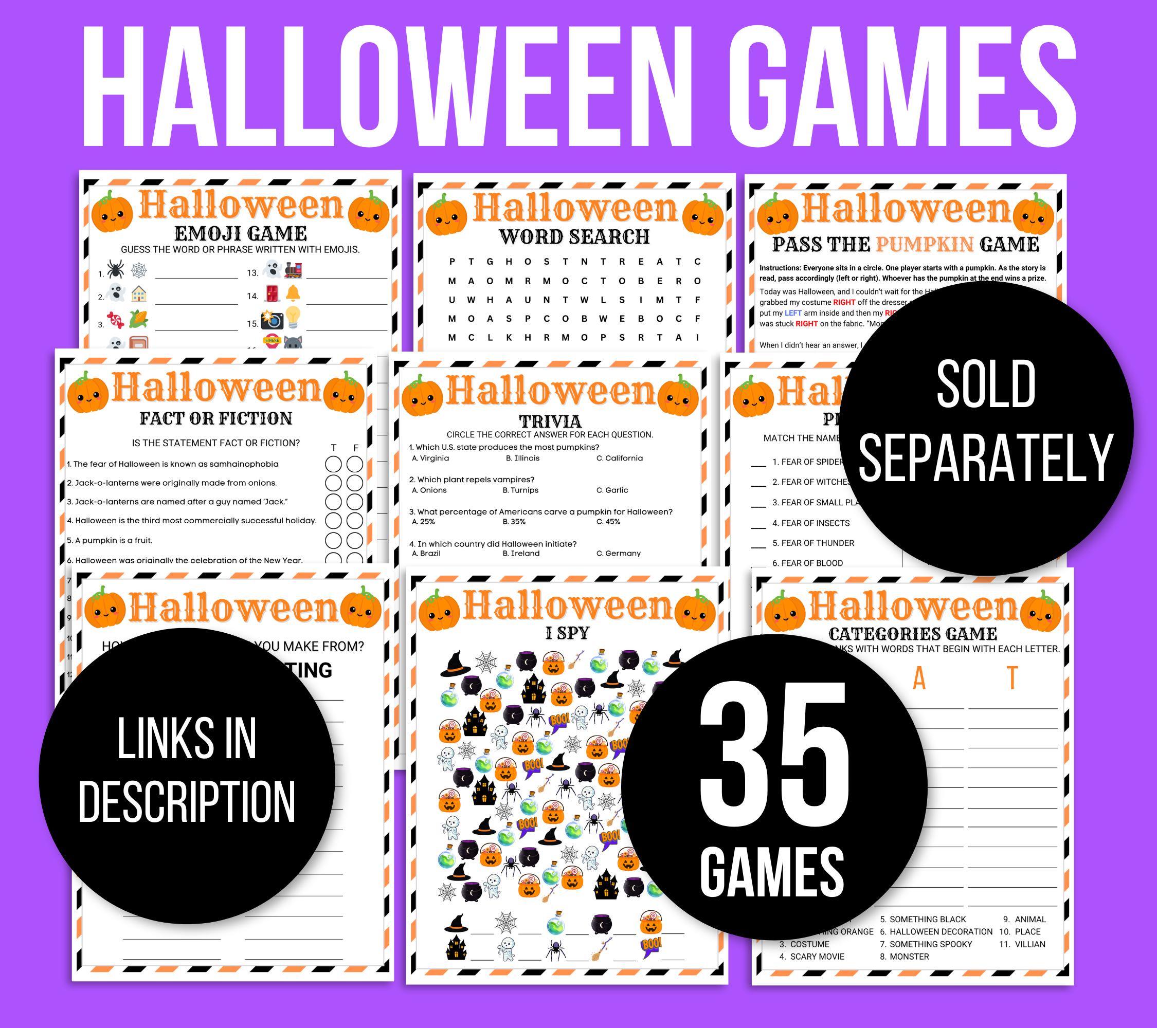 Halloween Left Right Game, Pass the Pumpkin Game, Halloween Left Right ...
